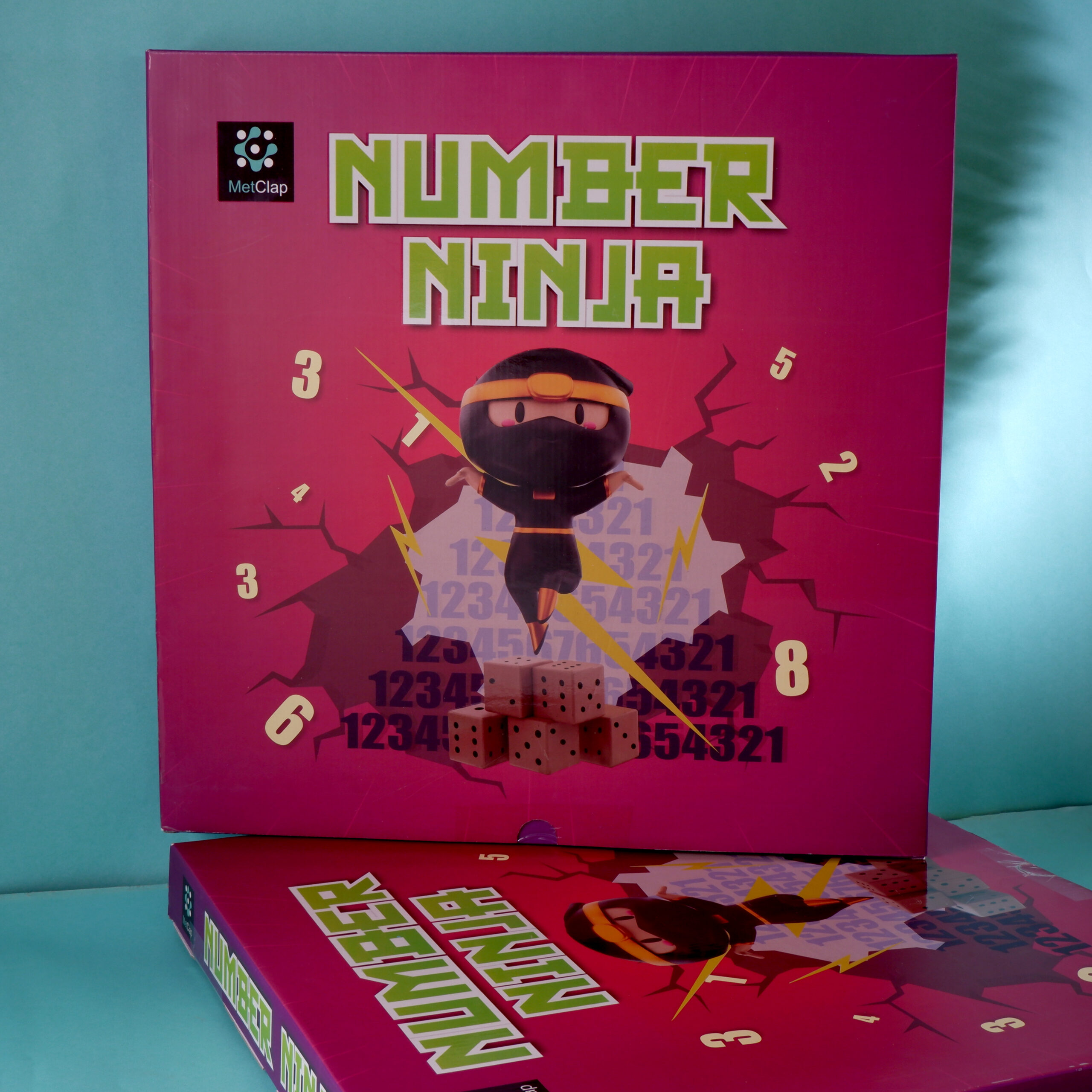 MetClap Number Ninja Wooden Math Board Game | MetClap Games