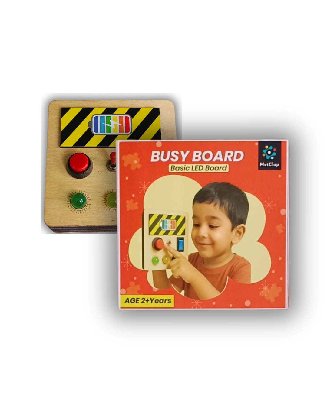 Basic LED Busy Board for Toddlers | Safe Learning Toy