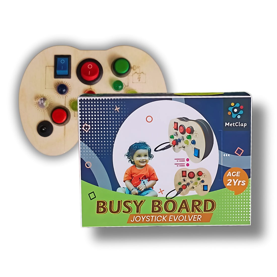 Interactive Joystick Busy Board for Toddlers Screen-Free Fun